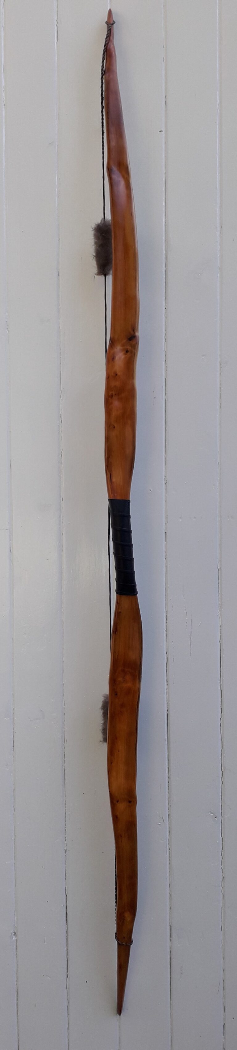 Primitive Character Yew Flat bow 52#@28” (Bow no. 14) - Southmoor Bows