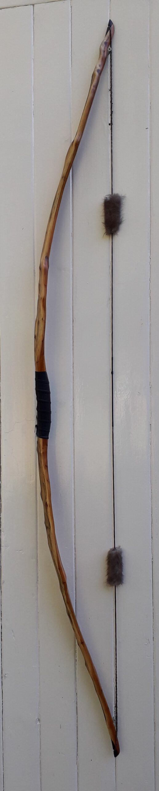 Primitive Character Yew Flat bow 52#@28” (Bow no. 14) - Southmoor Bows